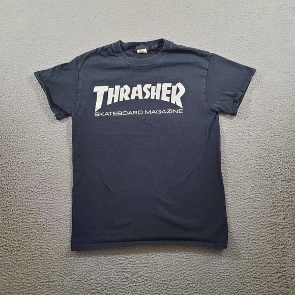 Thrasher | Shirts | Thrasher Shirt Mens Small Blue Logo Skateboard ...